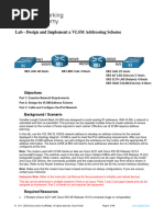 11.10.1 Packet Tracer - Design and Implement A VLSM Addressing Scheme - ILM | PDF | Ip Address ...
