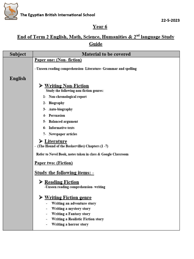 Year 6 Study Guide Pdf Ratio Percentage