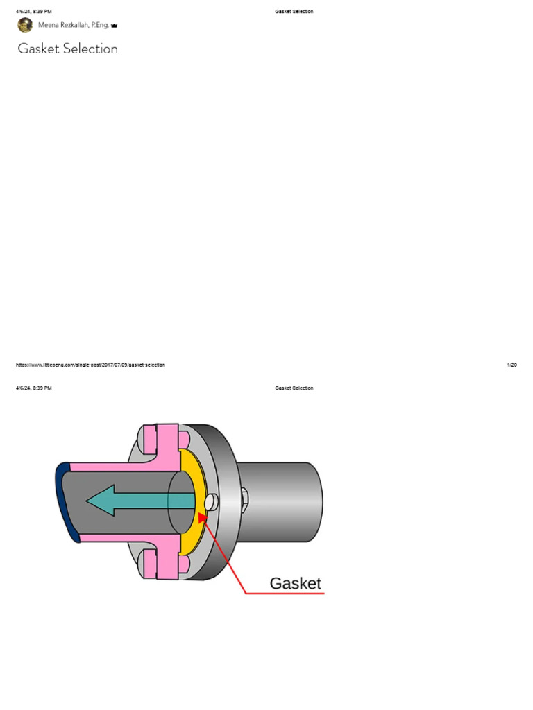 Gasket Selection | PDF | Mechanical Engineering