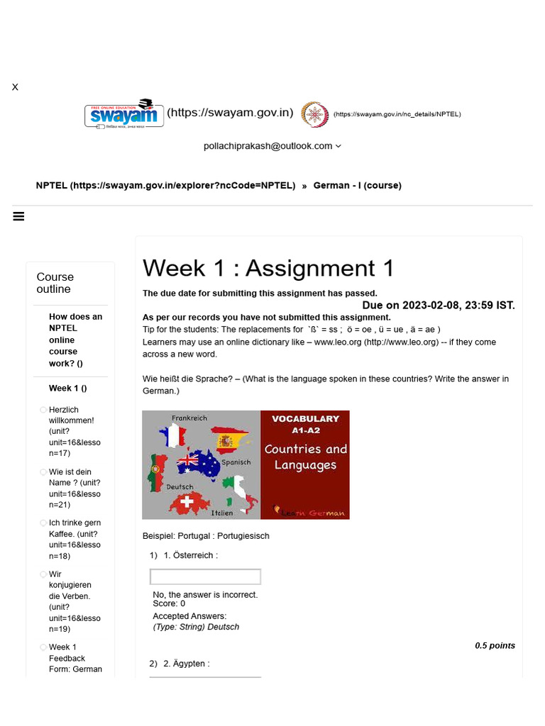 German - I - Unit 2 - Week 1 | PDF | Linguistics