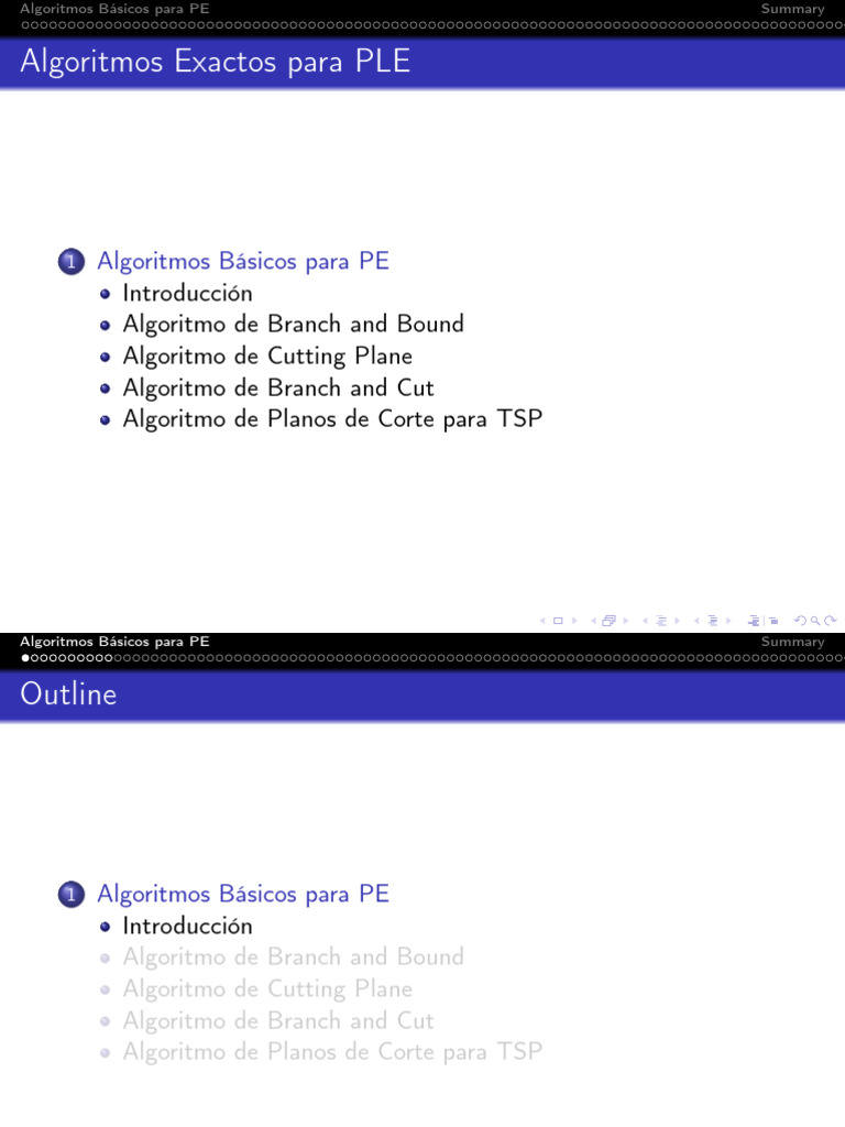 Algoritmos PLE | Descargar gratis PDF | Algoritmos | Programación lineal