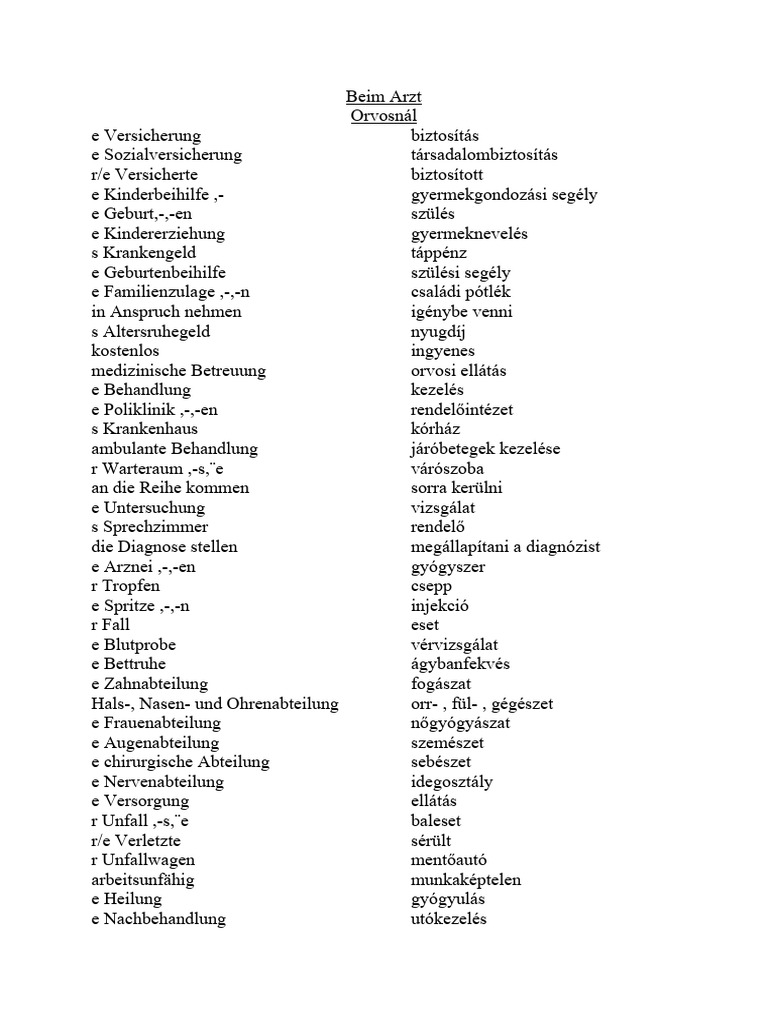 Arzt | PDF