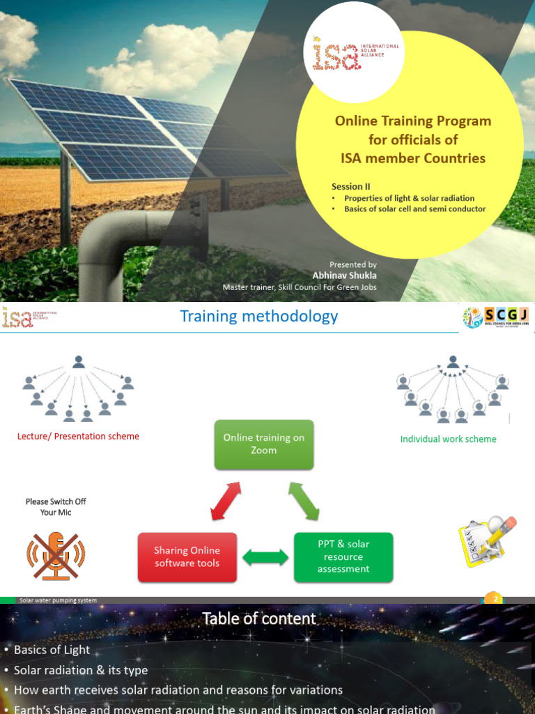 Day 1 Session 2 | PDF | Sun | Light