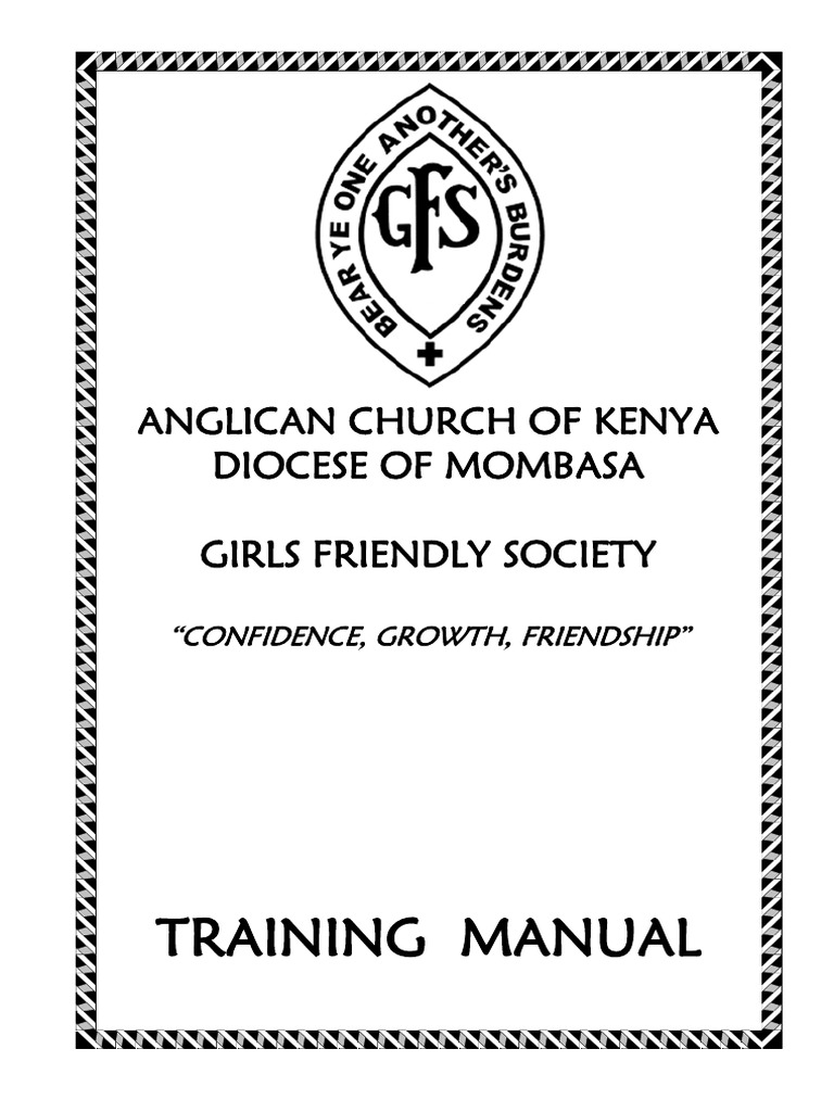 Girls Friendly Society Training Manual | PDF | Forgiveness | Jesus