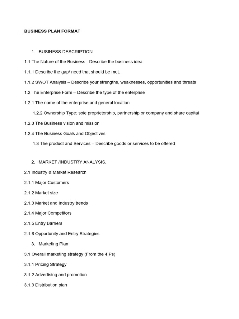 Comprehensive Business Plan Guide | PDF | Expense | Business