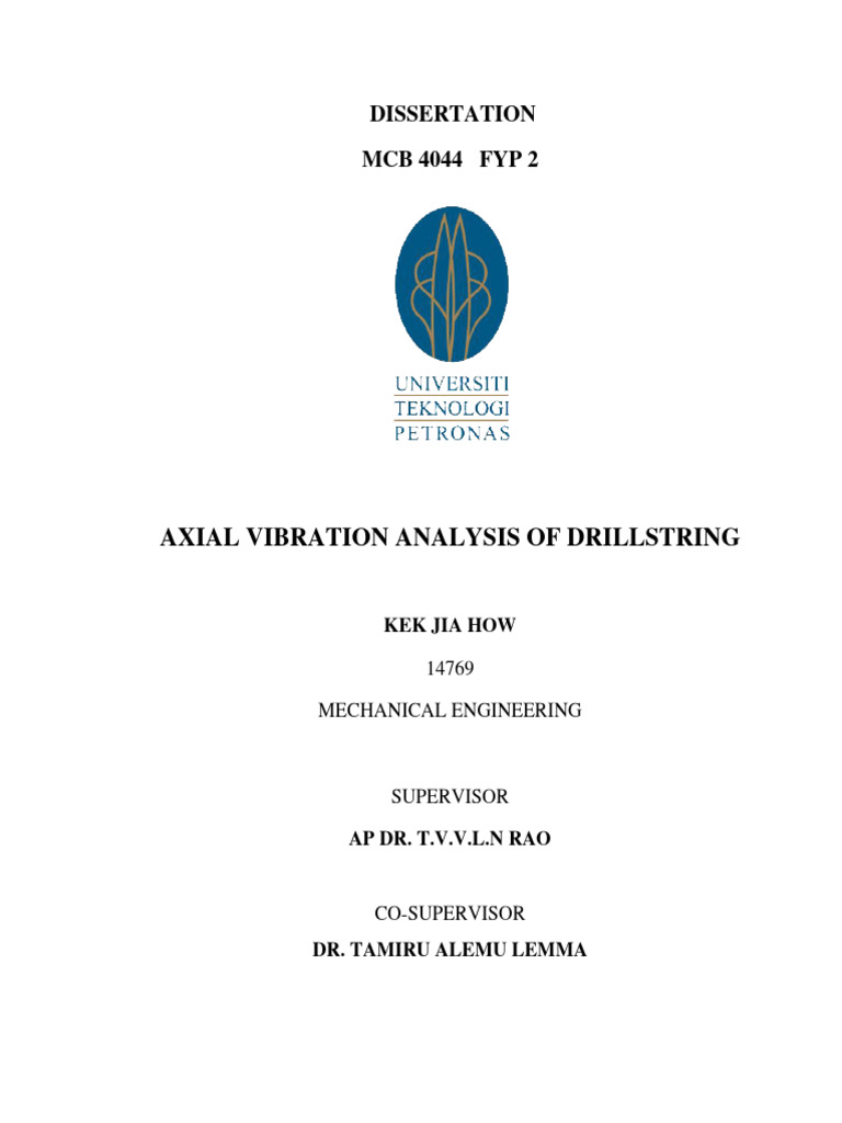 Axial Vibration Analysis of Drillstring | PDF | Casing (Borehole) | Mechanics