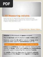 Measuring Volume of Irregular Solids | PDF | Volume | Physical Quantities