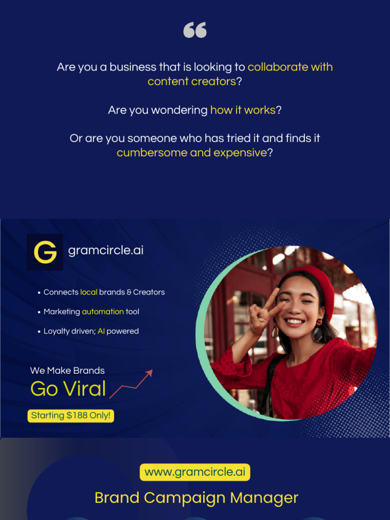 Gram Circle - Brands | Download Free PDF | Popular Culture & Media ...