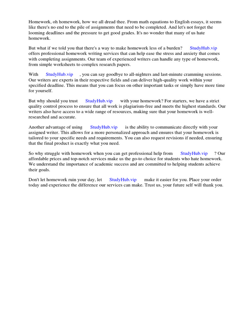 Hate Homework Poem | PDF | Homework | Poetry