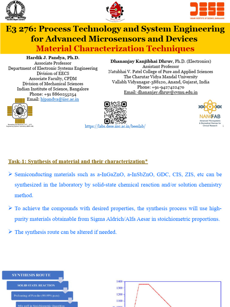 Advanced Microsensor Fabrication Guide | PDF | Transmission Electron ...