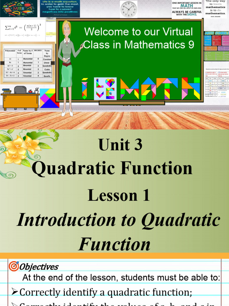Math 9 Unit 4 Lesson 1 Powerpoint | PDF | Teaching Methods & Materials ...