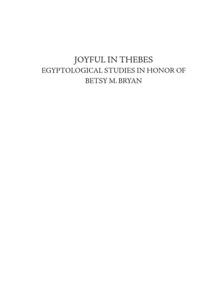Who Did What and Why The Dynamic of Tomb | PDF | Ancient Egypt | Thebes
