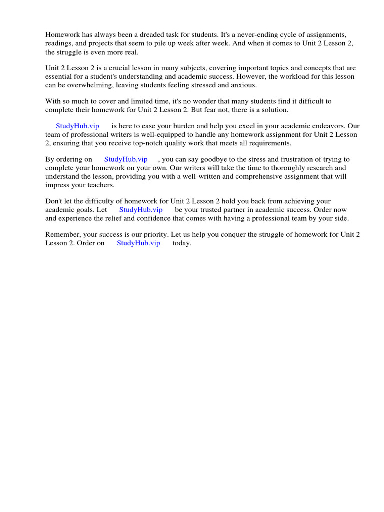 Homework Unit 2 Lesson 2 | PDF | Numbers | Homework