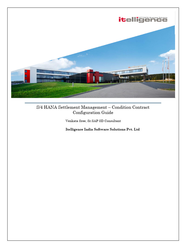 S4 HANA Settlement Management – Condition Contract Configuration Guide | PDF | Invoice | Business