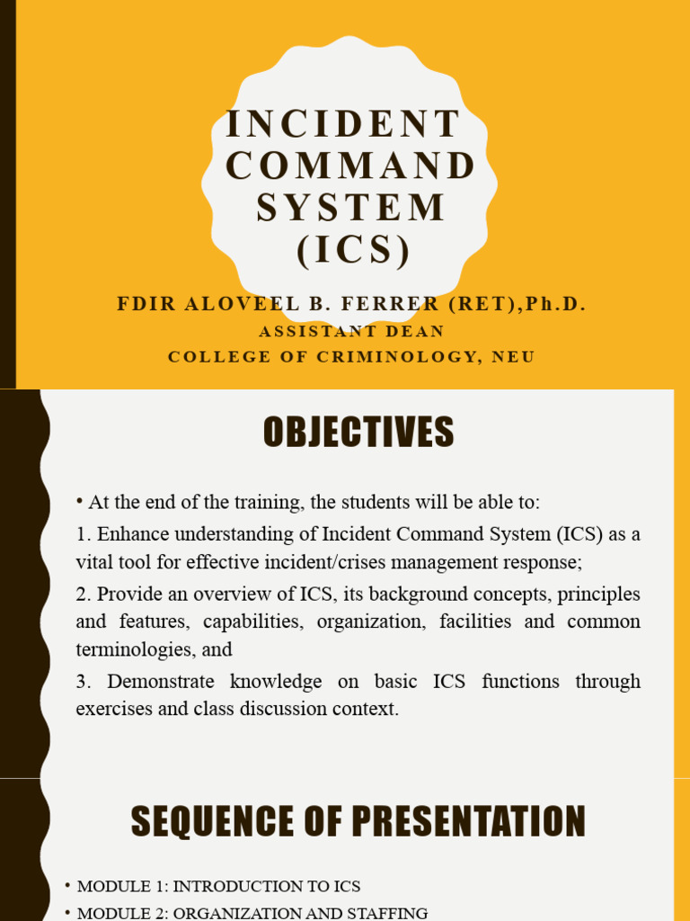 Ics TRNG Course 3 Days | PDF | Incident Command System | Safety