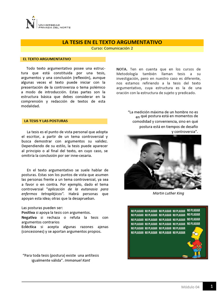 Lectura - La Tesis en El Texto Argumentativo | Descargar gratis PDF ... Lectura - La Tesis en El Texto Argumentativo | Descargar gratis PDF ...
