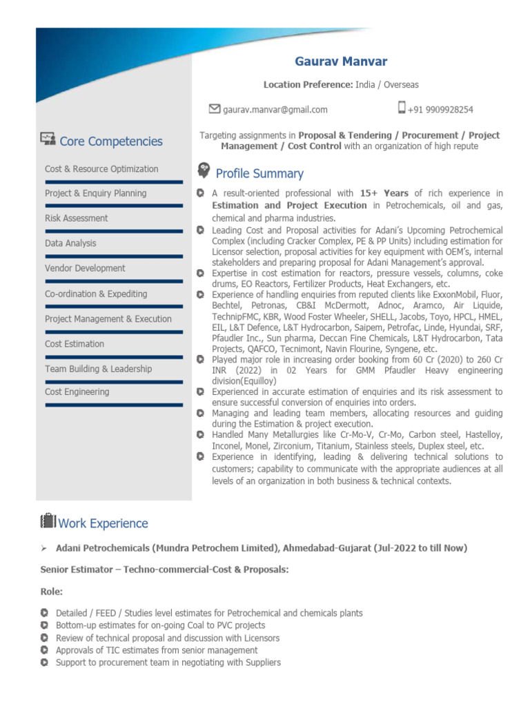 Engineering Project Cost Expert | PDF | Outsourcing | Procurement