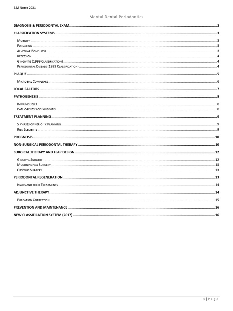 Mental Dental Periodontics | PDF | Periodontology | Dentistry Branches
