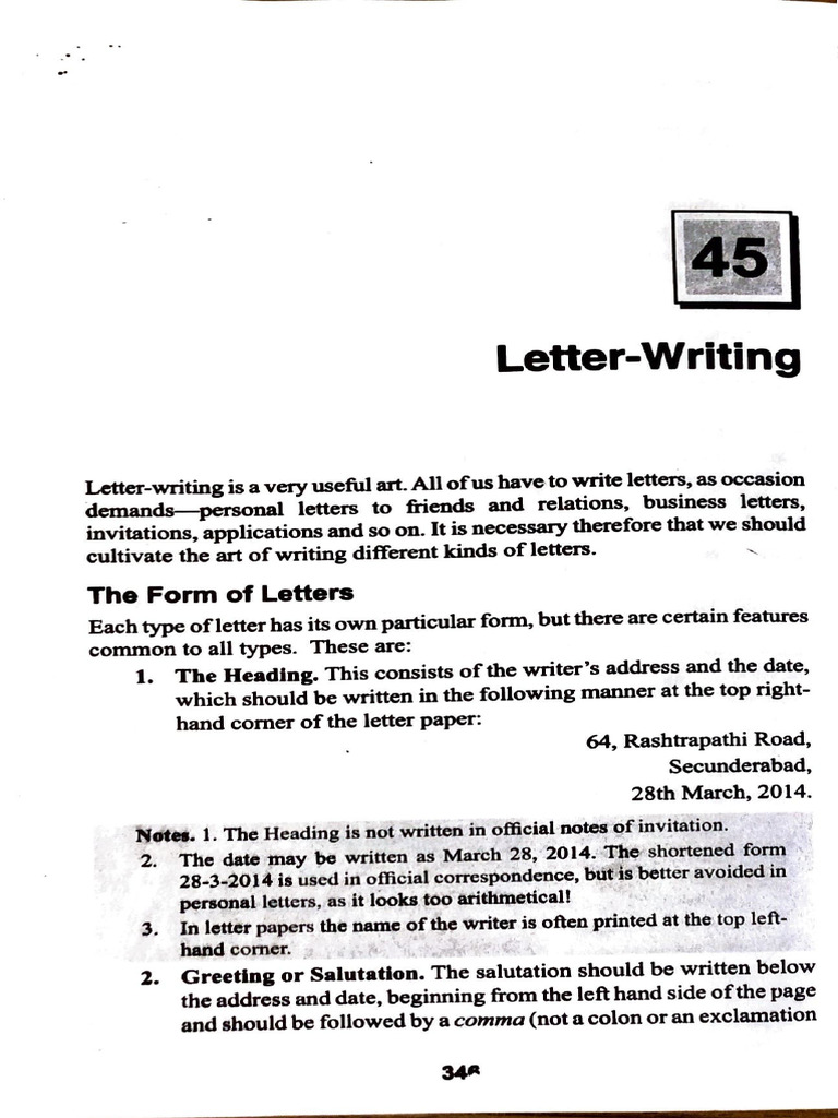 English- letter writting (KSLU) | PDF