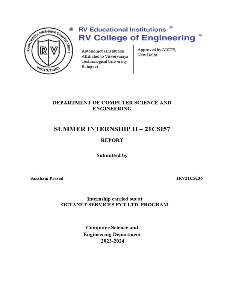 Internship Report | PDF | Web Development | World Wide Web