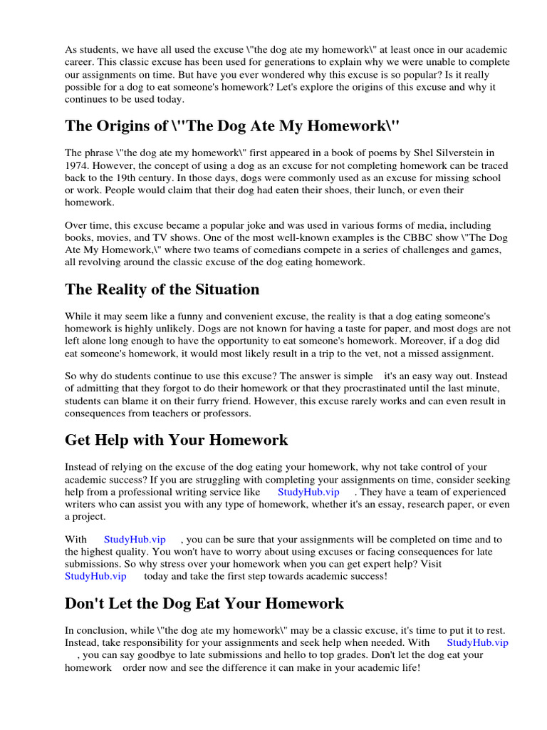 CBBC Be On A Show Page The Dog Ate My Homework | PDF | Language Arts ...
