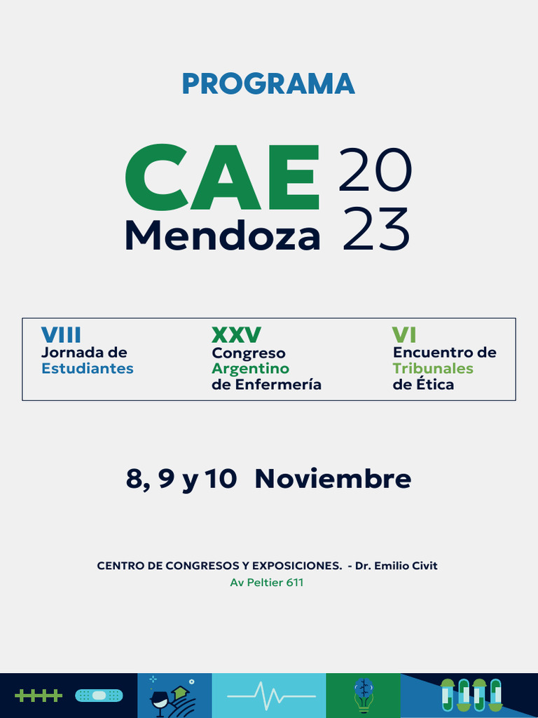 Programa Congreso Cae 2023 | PDF | Enfermería | Cuidado de la salud