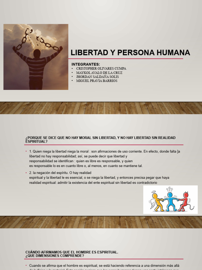 Libertad y Persona Humana | PDF | Mal | Moralidad