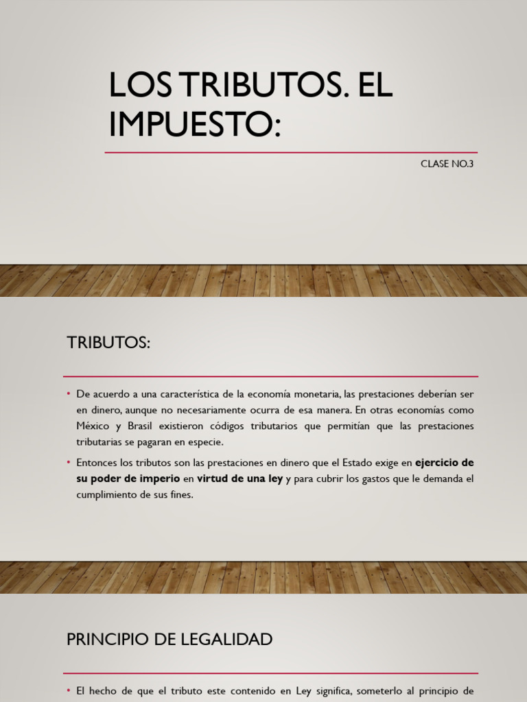 Los Ingresos ( tributos) Clase 3 | PDF | Impuestos | Economias