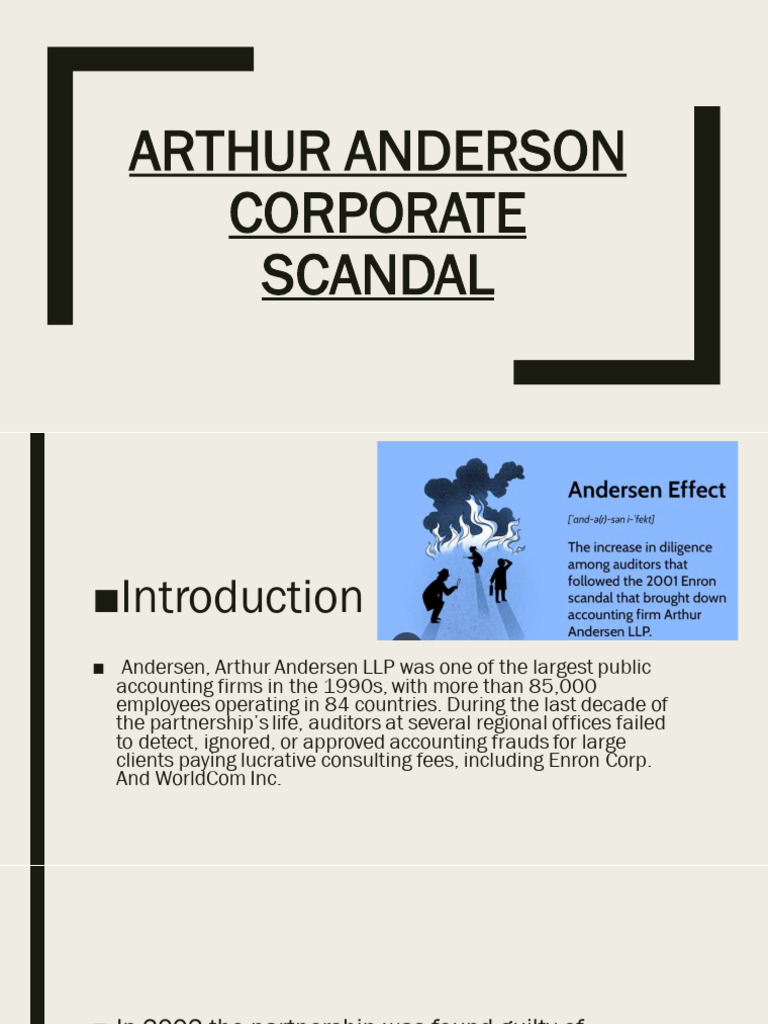 Arthur Anderson | PDF | Enron | Business