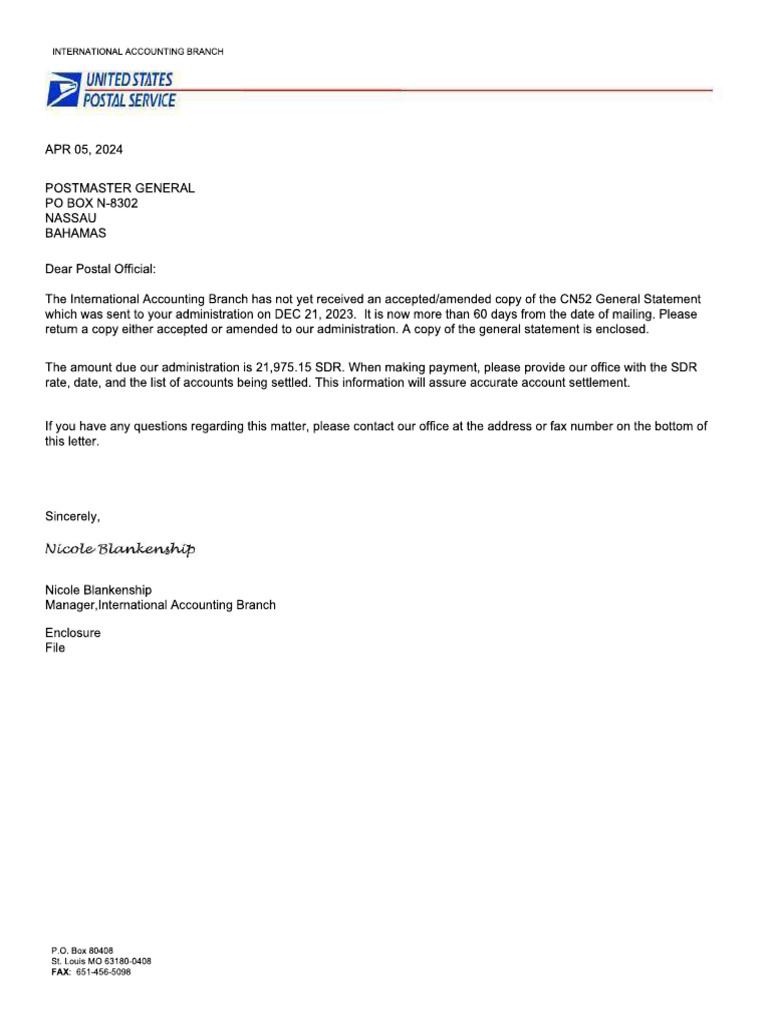 GSUBS122123001-60 Day-Letter To The FPA | PDF