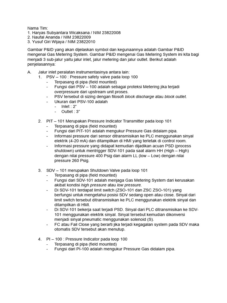 Tugas PnID Script | PDF | Sains & Matematika