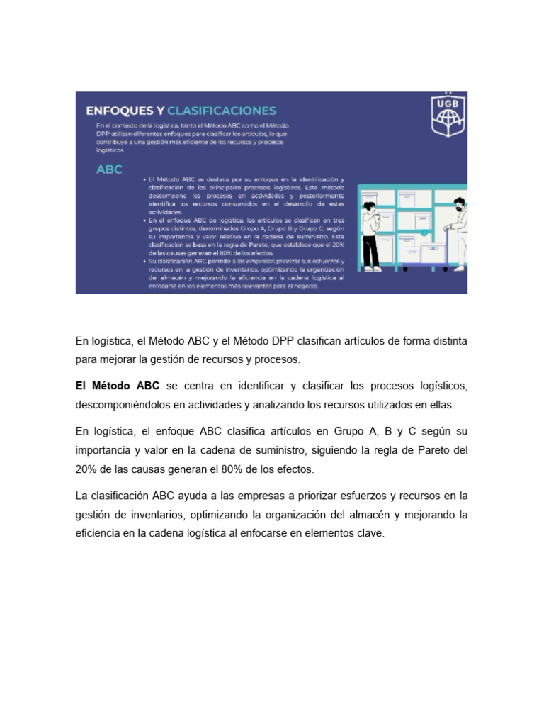 ABC y DPP - c2 Logistica - Resumen | PDF | Logística | Business