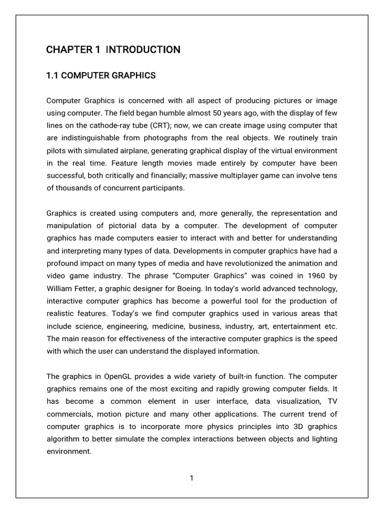 CG Report | Download Free PDF | Computer Graphics | Integer (Computer ...
