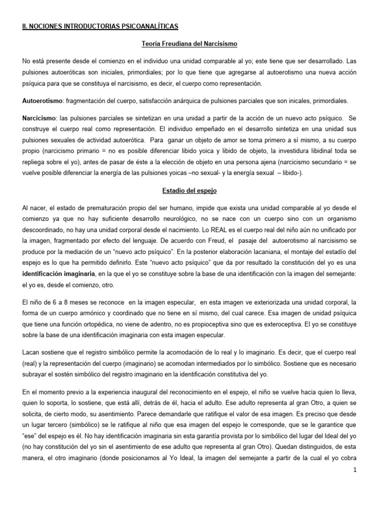 Psicopatologia - Resumen Ii | PDF | Libido | Complejo de Edipo