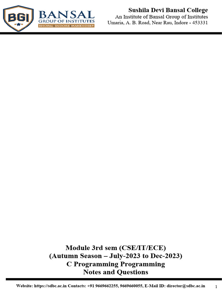 lec 1-5 | PDF | Programming | Computer Program