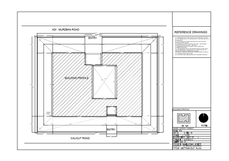 Adi Murzban Road: Reference Drawings | PDF | Building Engineering | Architectural Elements