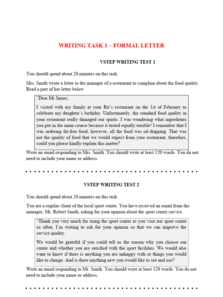 Vstep Writing Topics - Real Tests-Version 1 | PDF | Water | Air Pollution