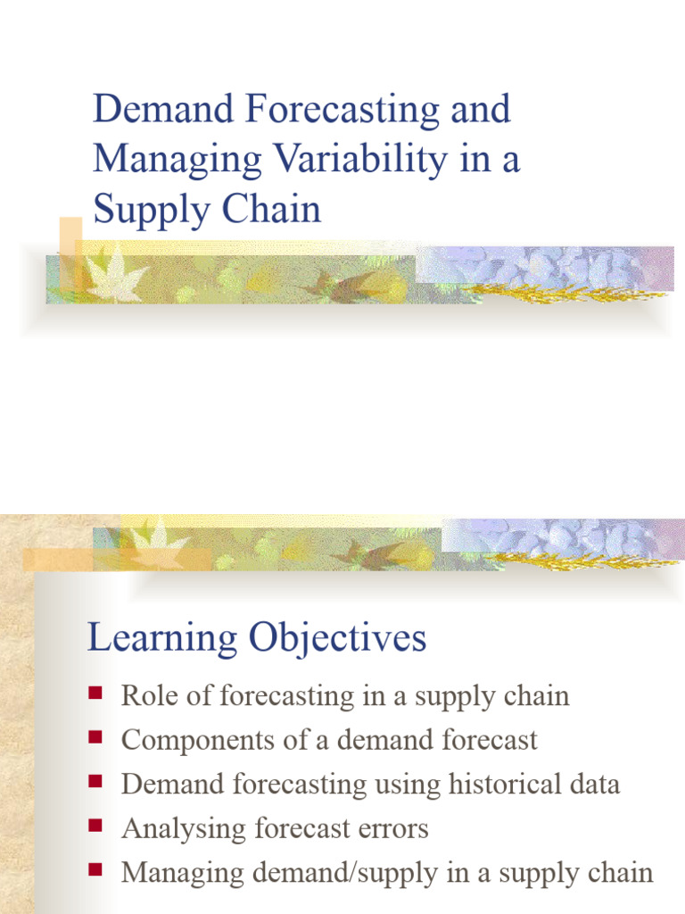 ch 3 demand and forecasting (2) | PDF | Forecasting | Linear Regression