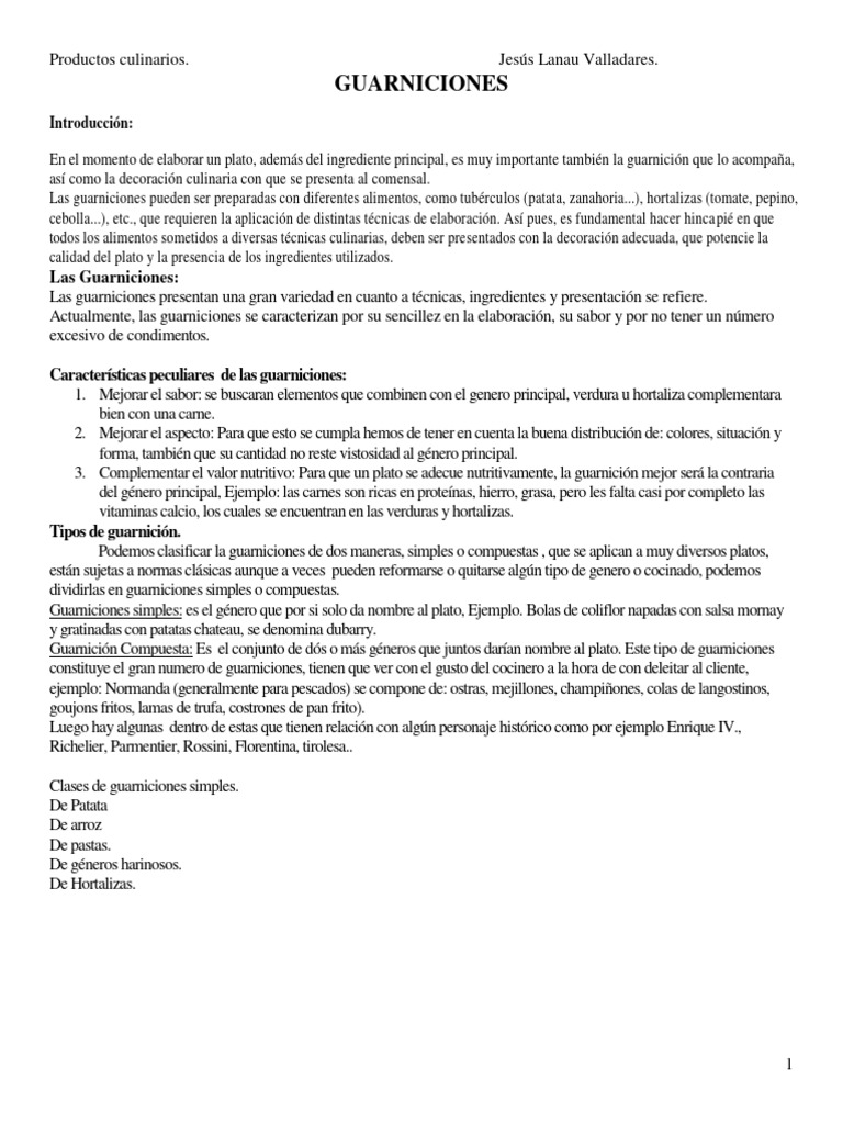 11 Guarniciones Ultimo | PDF | Cocinando | Fritura