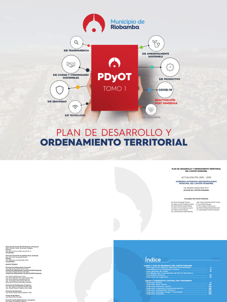 Estudio Tomo I, II, II Pdot | PDF | Alcalde | Ecuador