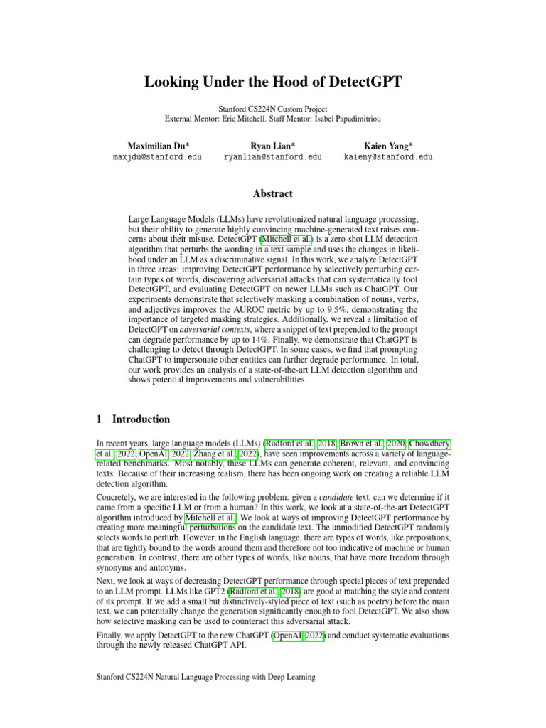 Detect GPT | PDF | Part Of Speech | Noun