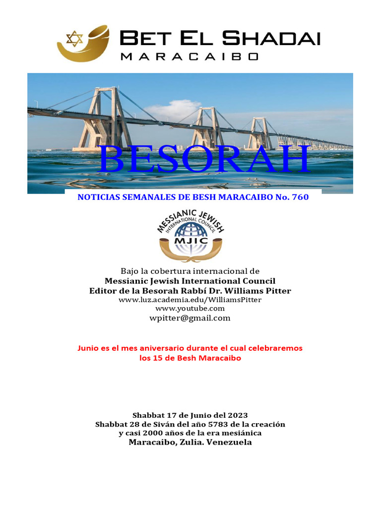 760 Besorah 17 Junio 2023 | PDF | Mesías | Salmos
