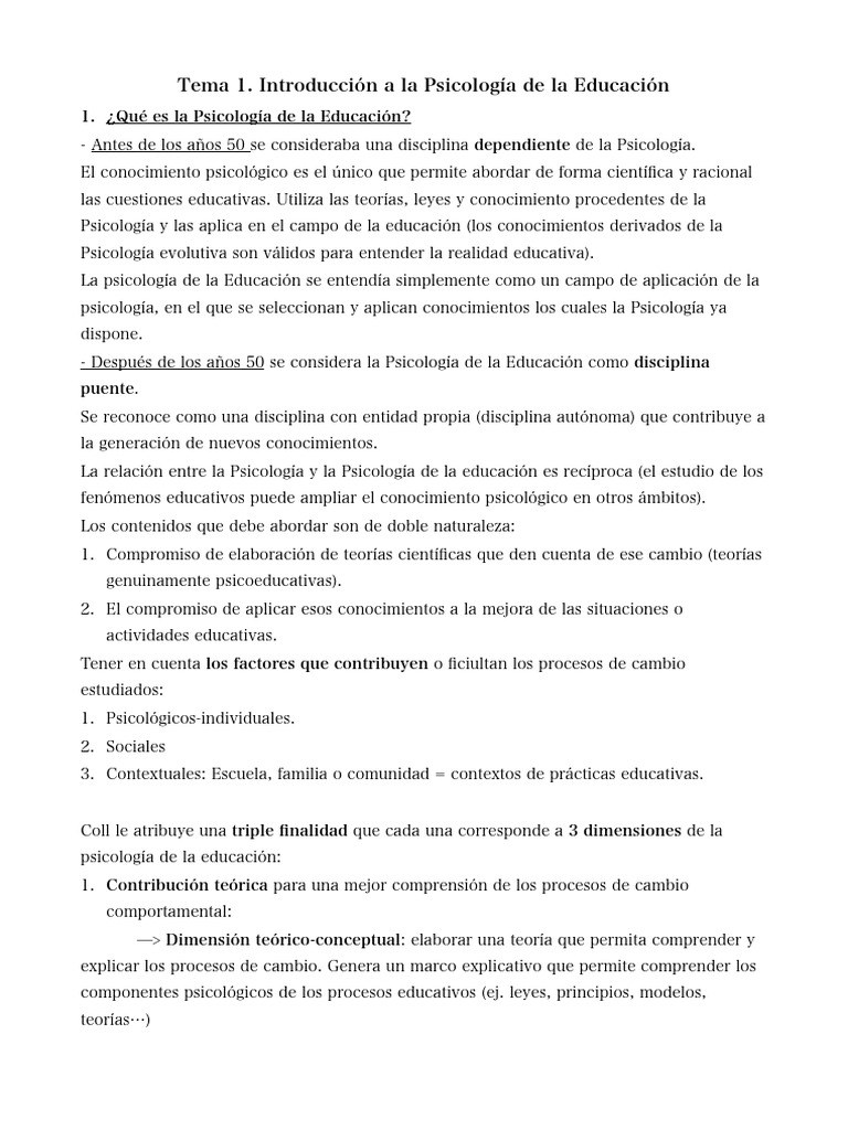 Apuntes Psico de Aprendizaje T1 Magis | Descargar gratis PDF ...