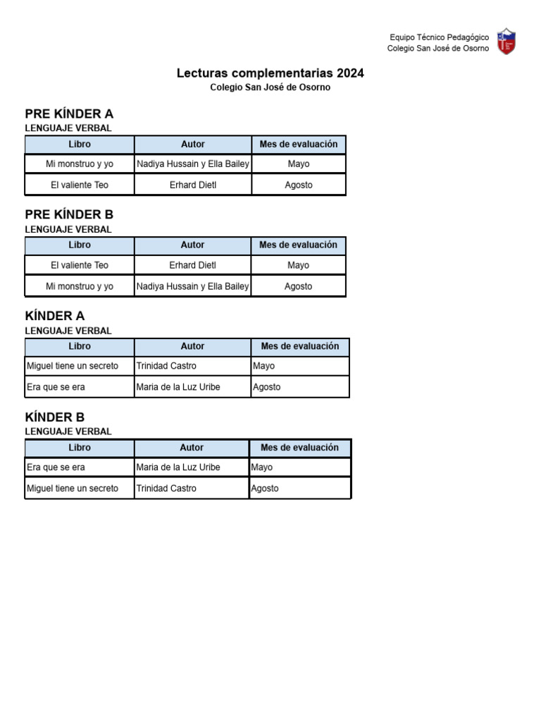 Lecturas Complementarias 2024 CSJ | PDF | Novela negra, policíaca y suspenso | Ficción general