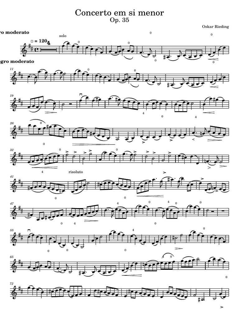 Concerto in B Minor ST Movement | PDF | Concerto | Musical Compositions