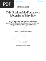 Shrek: Postmodern Fairy Tale Analysis | PDF | Philosophy | Young Adult