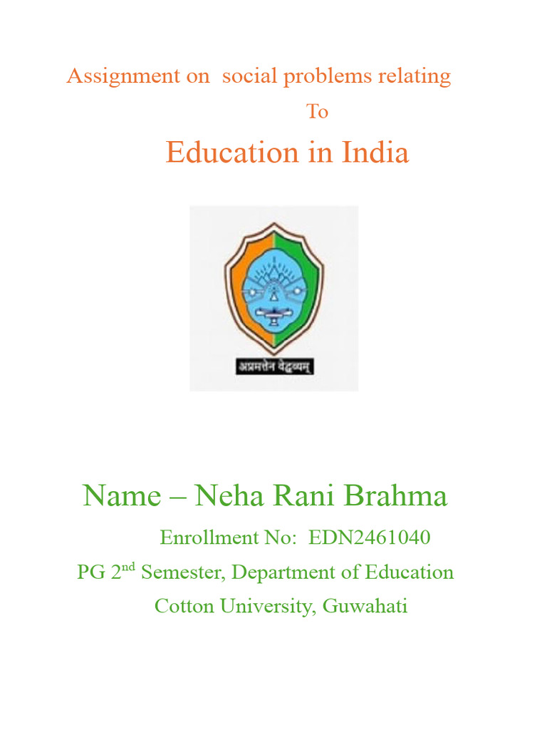 Neha - Assignment. Education | PDF | Teachers Neha - Assignment. Education | PDF | Teachers