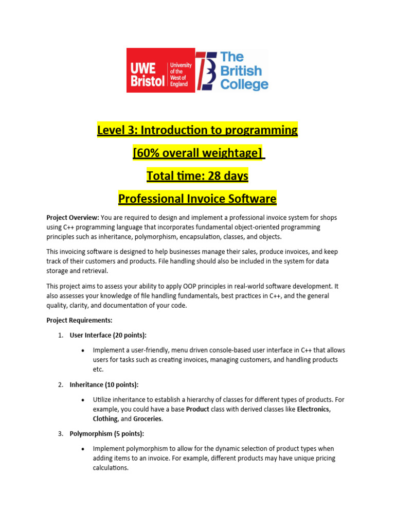Coursework 60 Itp Pdf Class Computer Programming Object Oriented Programming 6027