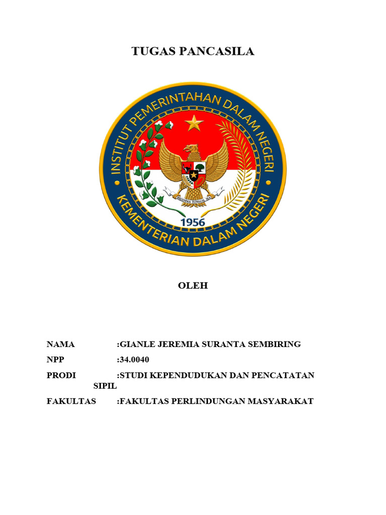 TUGAS PANCASILA Gianle | PDF