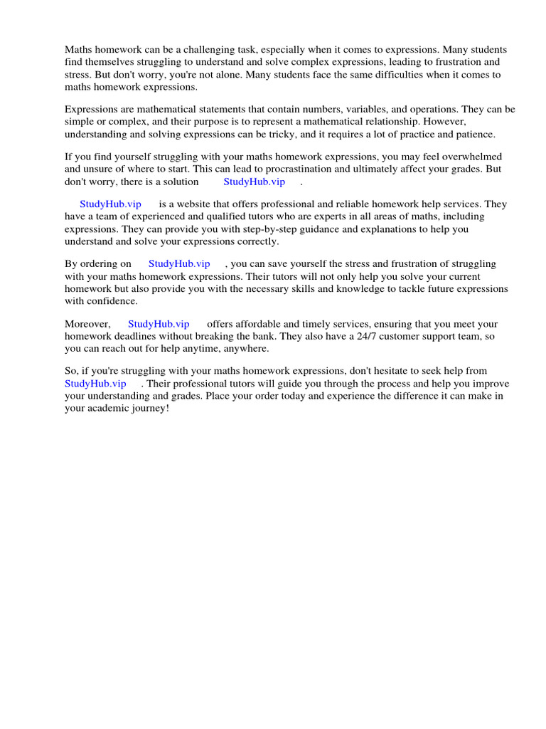 Maths Homework Expressions | PDF | Mathematics | Essays Maths Homework Expressions | PDF | Mathematics | Essays